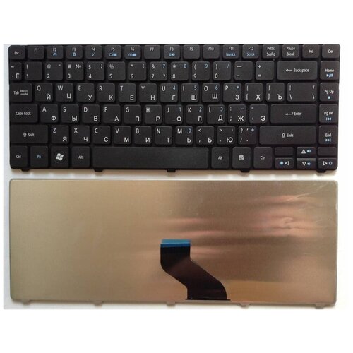 Клавиатура для ноутбука Packard Bell EasyNote NM85 черная матовая