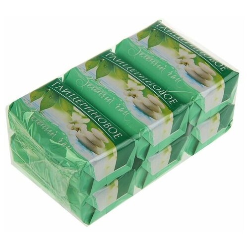 Глицериновое мыло "Зелёный чай", 100 г (комплект из 14 шт)