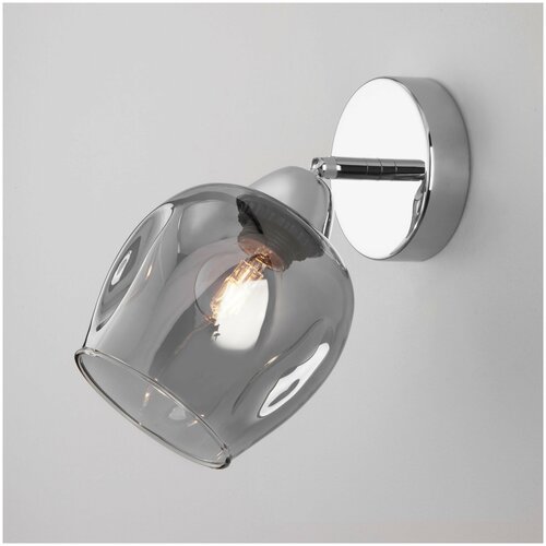 Бра / Настенный светильник со стеклянным плафоном Eurosvet Marci 30164/1 хром