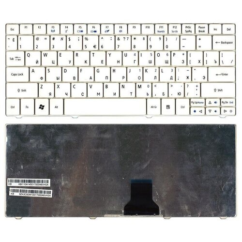Клавиатура для ноутбука MP-09B96TQ-6982 белая