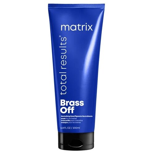 Matrix Total Results Brass Off Маска для нейтрализации желтизны волос, 200 г, 200 мл, туба