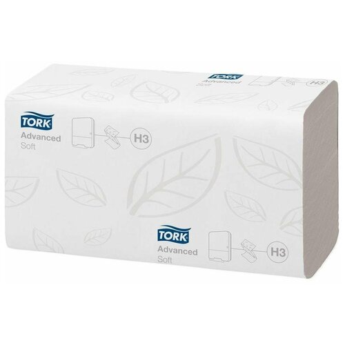 Полотенца бумажные листовые Tork Advanced H3 290184 ZZ-сложения 2-слойные 20 пачек по 200 листов
