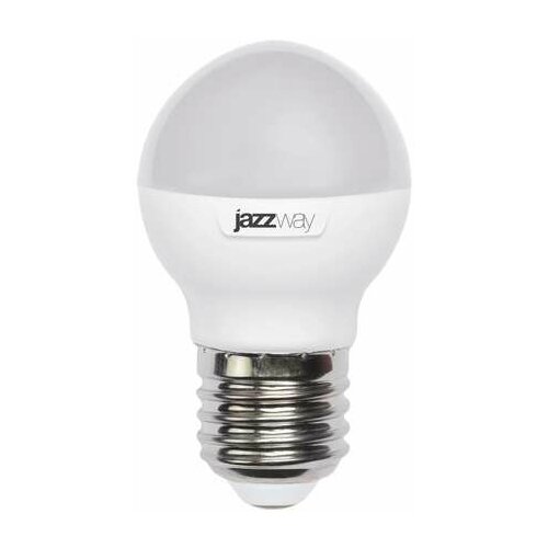 Лампа светодиодная PLED-SP-G45 7Вт шар 5000К холод. бел. E27 540лм 230В JazzWay 1027887-2 (4шт. в упак.)
