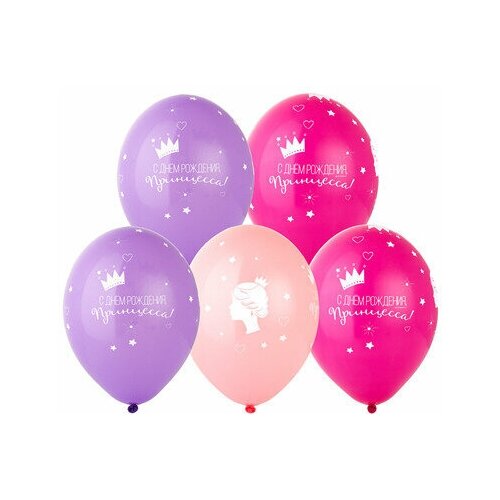 Набор воздушных шаров "С Днем Рождения, Принцесса"