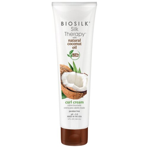 Biosilk Silk Therapy крем с органическим кокосовым маслом, 147 мл, бутылка
