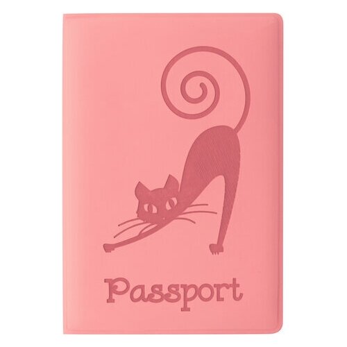 Обложка для паспорта STAFF, розовый, желтый
