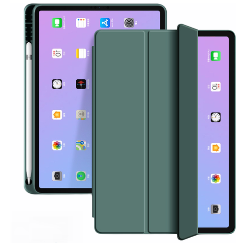 Чехол MyPads самый тонкий в мире для iPad Air 4 (2020) 10.9 зеленый силиконовый