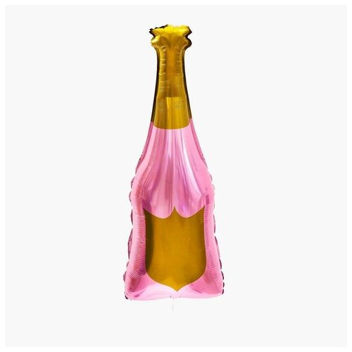 Шар фольгированный 32" "Шампанское розовое", фигура