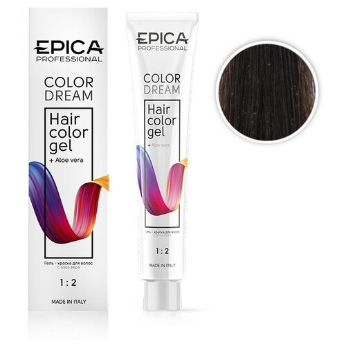 EPICA Professional Color Dream гель-краска для волос, 6.7 темно-русый шоколадный , 100 мл