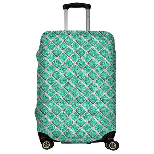 Чехол для чемодана LeJoy, размер S, голубой, зеленый