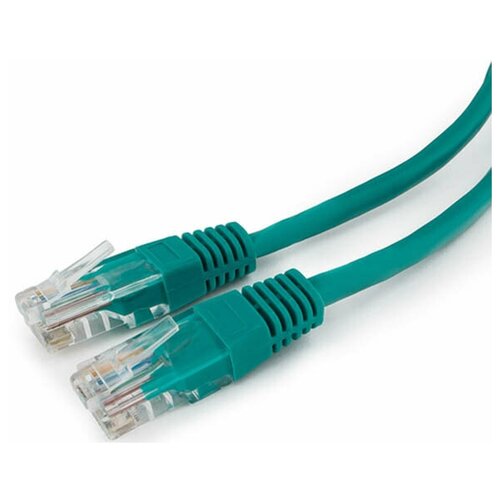 Кабель для подключения интернета LAN коммутационный шнур патч-корд витая пара UTPCat5E RJ45 50 см RIPO зелёный 003-300017