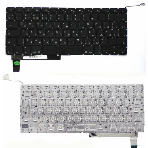 Клавиатура для ноутбука Apple MD322LL/A с SD, большой ENTER, Русская, Чёрная