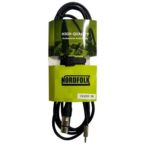 Кабель микрофонный NordFolk Mini Jack - XLR/F 3m NXJ003