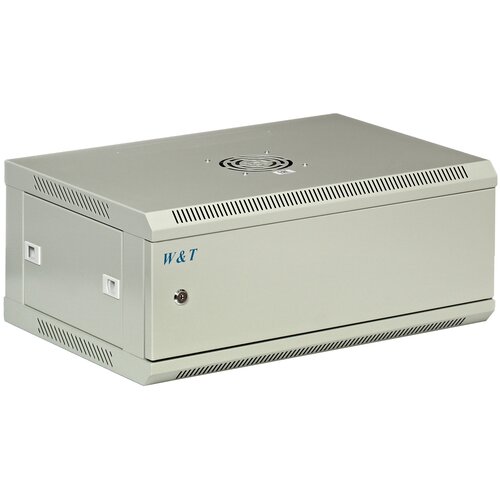 Шкаф 4U 600х450 19 дюймов телекоммуникационный серверный настенный серый M046045GWTWOF