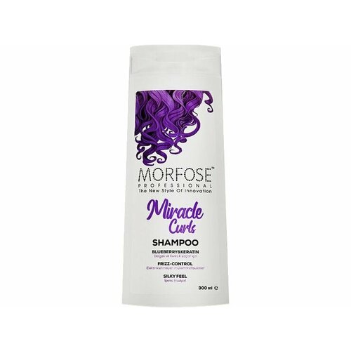 Шампунь для кудрявых волос Morfose Miracle Curls SHAMPOO BLUEBERRY&KERATIN