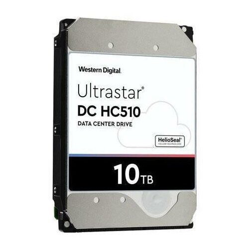 10 ТБ Жесткий диск WD Ultrastar DC HC510 - 0F27504 - HUH721010ALN604 - SATA III, 6 Гбит/с, 7200 об/мин, кэш память - 256 МБ