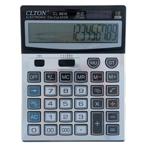 Калькулятор настольный, 16 - разрядный, CL - 8816, двойное питание./В упаковке шт: 1