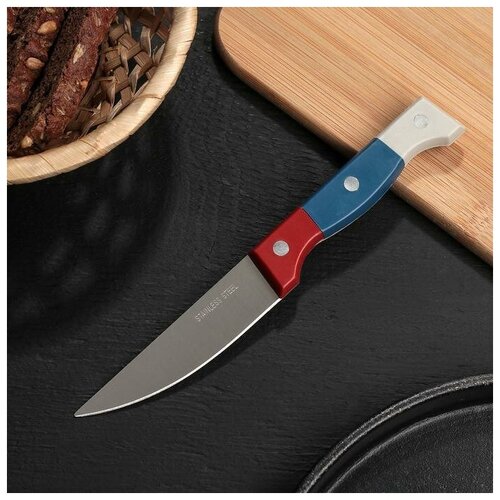 Нож кухонный «Триколор», лезвие 8,5 см
