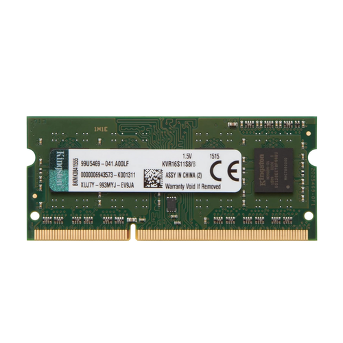 Оперативная память Kingston 8 ГБ 1Rx8 DDR3 1600 МГц SODIMM 1.5v
