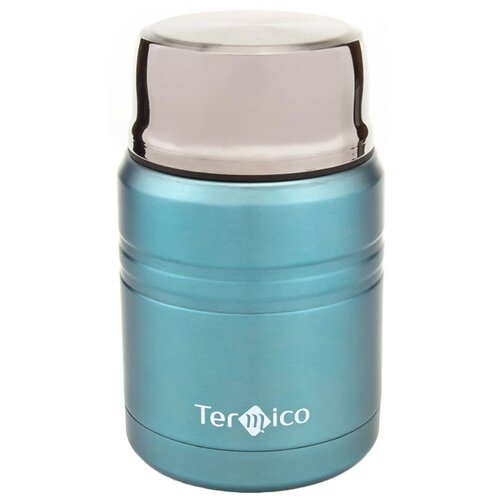 Термос для еды крышка Termico 250095, 0.5 л, голубой/серебристый