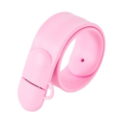 Подарочная флешка slap-браслет розовый 4GB