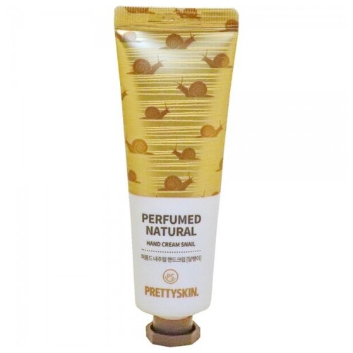 Prettyskin hand cream perfumed natural snail крем парфюмированный для рук с муцином улитки, 30 мл