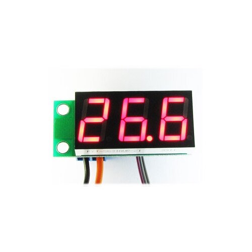 Цифровой термометр с выносным термодатчиком STH0014UR, ультра-яркий красный