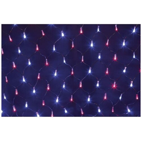 Гирлянда NEON-NIGHT "Сеть" 2,5 х 2,5 м, черный ПВХ, Красные/Синие, 432 LED