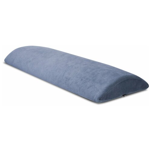 Полувалик массажный под поясницу или шею, подушка полувалик для массажа, серый