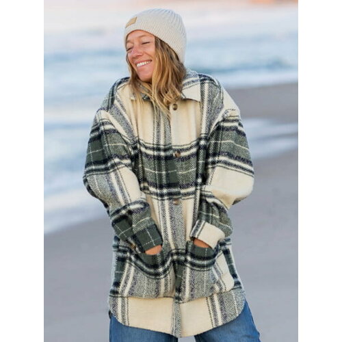 Куртка-рубашка Roxy check it out, размер XL, мультиколор