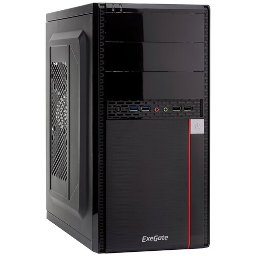 Корпус Minitower ExeGate MA-371X-UN500 (mATX, БП UN500 с вент. 12см, 2*USB+2*USB3.0, аудио, черный)