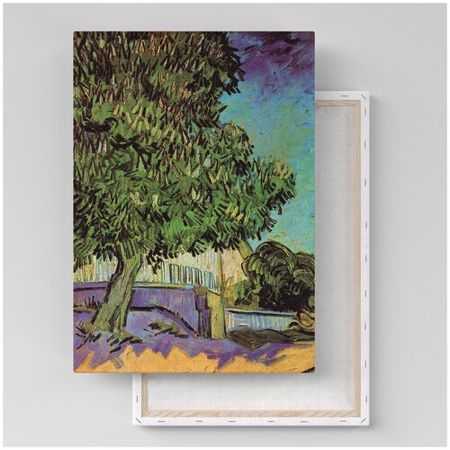 Картина на холсте с подрамником / Van Gogh / Ван Гог - Цветущий каштан