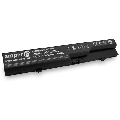Аккумуляторная батарея (аккумулятор) AI-HP4320 для ноутбука HP ProBook 4320, 4420 11.1V 4400mAh (49Wh) Amperin