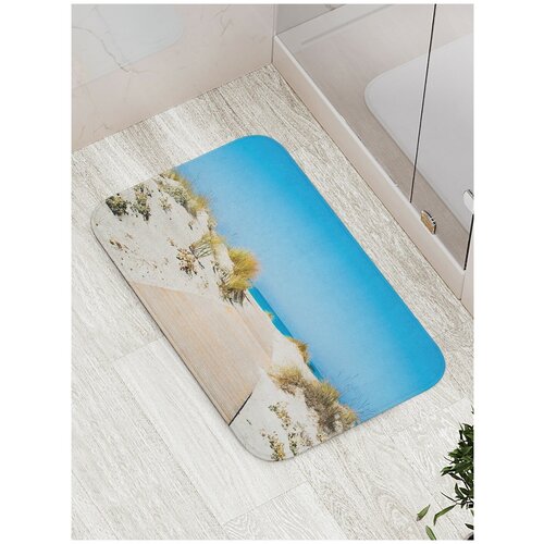Коврик JoyArty противоскользящий "Песочный мостик" для ванной, сауны, бассейна, 77х52 см