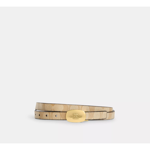Ремень Coach, размер one size, бежевый