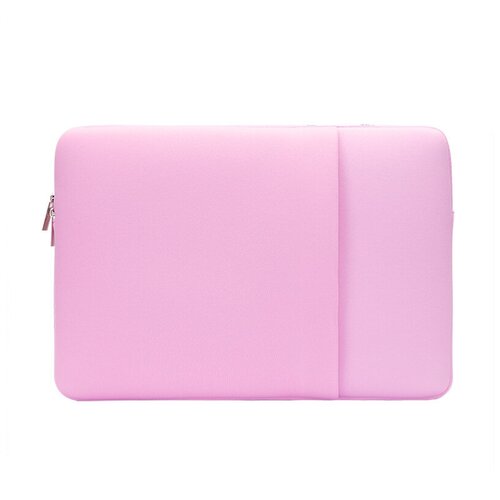 Чехол для ноутбука 13-14 дюймов, на молнии, из водоотталкивающей ткани, размер 36-27-2 см, розовый