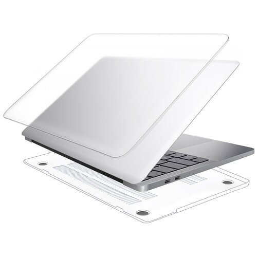 Чехол-накладка для MacBook Pro 13 Toughshell HardCase 2020/2016 A1708/A1706/A1989/A2159/A2251/A2289/A2338 штейн прозрачный (оттенок камня)