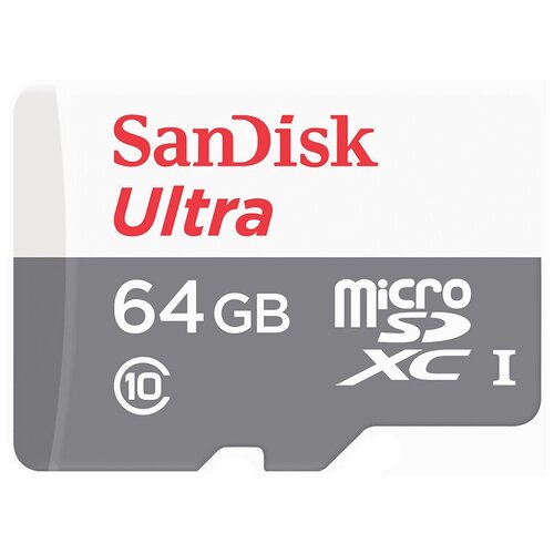 Карта памяти 64Gb - SanDisk Micro Secure Digital XC UHS-I SDSQUNR-064G-GN3MN (Оригинальная!)