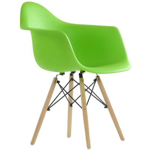 Кресло Barneo N-14 WoodMold салатовый, Eames style