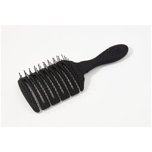 WET BRUSH PRO FLEX DRY PADDLE BLACK Щетка для быстрой сушки волос прям. (черная) с мягкой ручкой