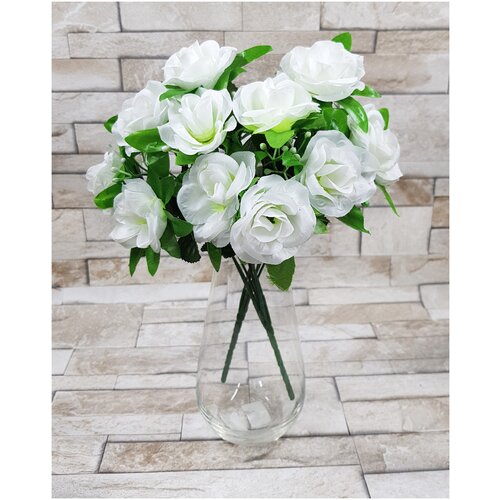 Искусственные цветы букет роз / Искусственные цветы для декора / Декоративные цветы / Букет цветов