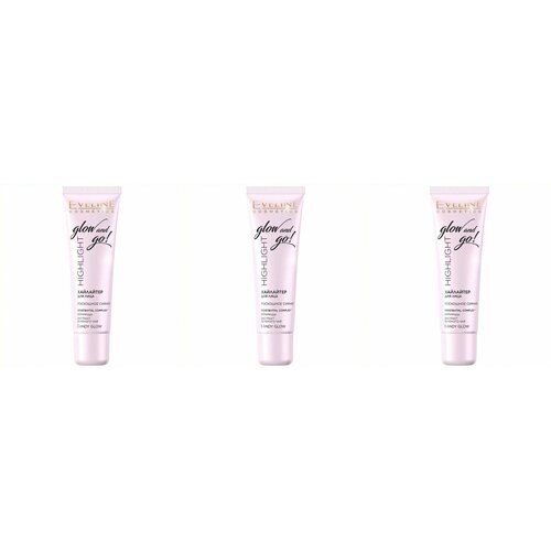 Eveline Cosmetics Хайлайтер для лица Candy Glow,20 мл,3 шт