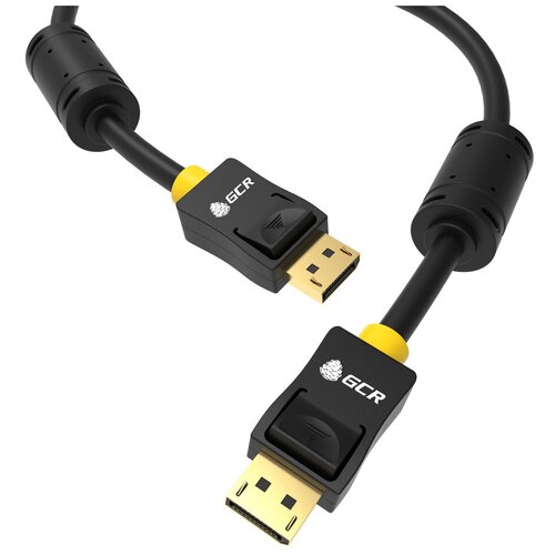 Кабель GCR PROF 1.0 метр DisplayPort v1.4, 8 K 60Hz, 4 K 165Hz, черный, ферритовые кольца (7753961)