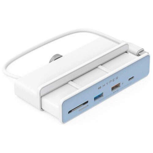 Концентратор USB Type-C HyperDrive HD34A8 2 х USB 3.1 HDMI USB Type-C microSD SD белый