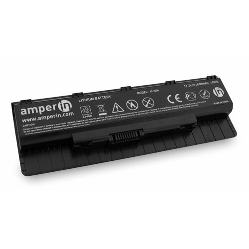 Аккумуляторная батарея Amperin для ноутбука Asus N56VM (4400mAh)
