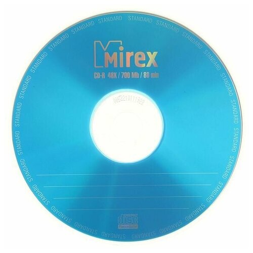Диск CD-R Mirex Standard, 48x, 700 Мб, конверт, 1 шт