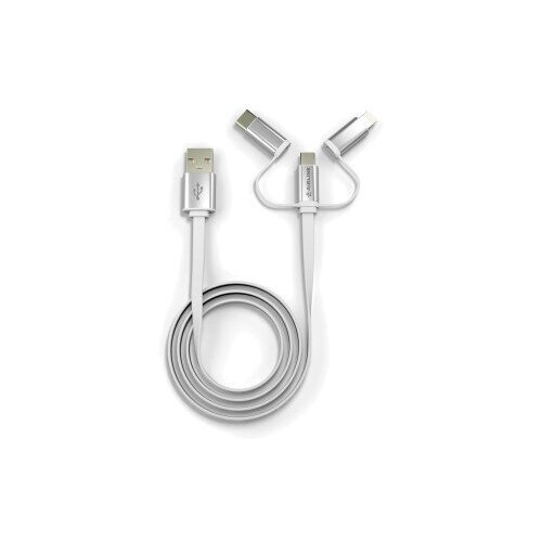 Кабель универсальный 3в1 (USB - Lightning, Type-C, Micro USB), 1.2м Soft-Touch (ACH-C-49)