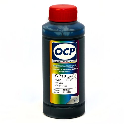 Чернила OCP C710 голубые водорастворимые для картриджей Canon CL-441 и CL-441XL 100мл.