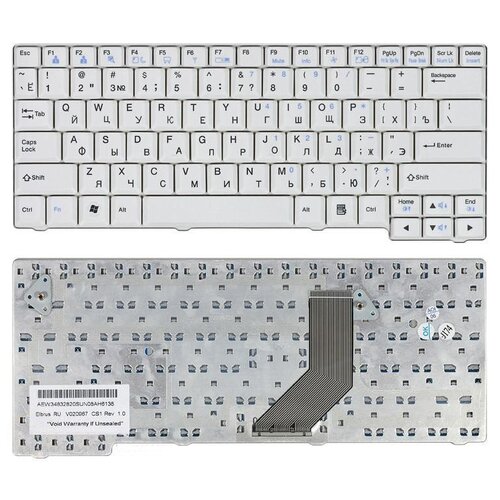 Клавиатура для ноутбука LG V020967СS1 белая