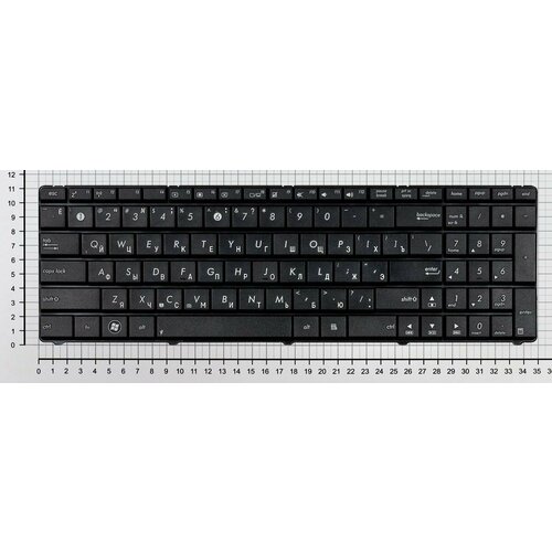 Клавиатура для ноутбука ASUS N71VN Черная